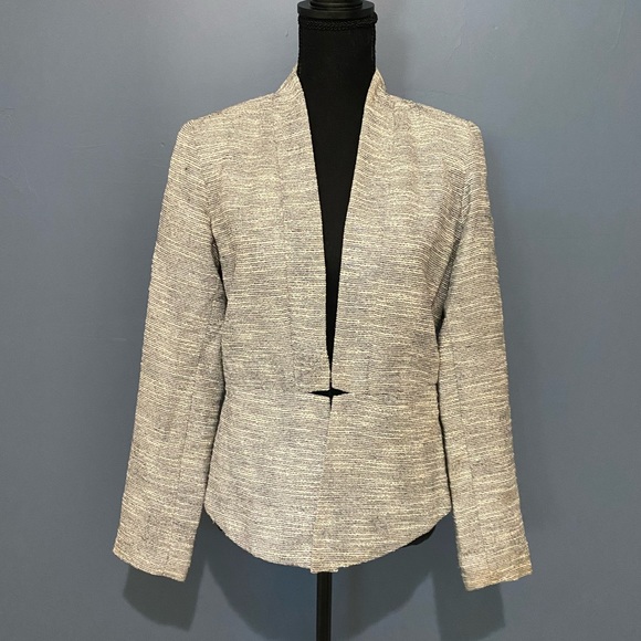 Nell | Jackets & Coats | Nell White And Gray Tweed Jacket | Poshmark